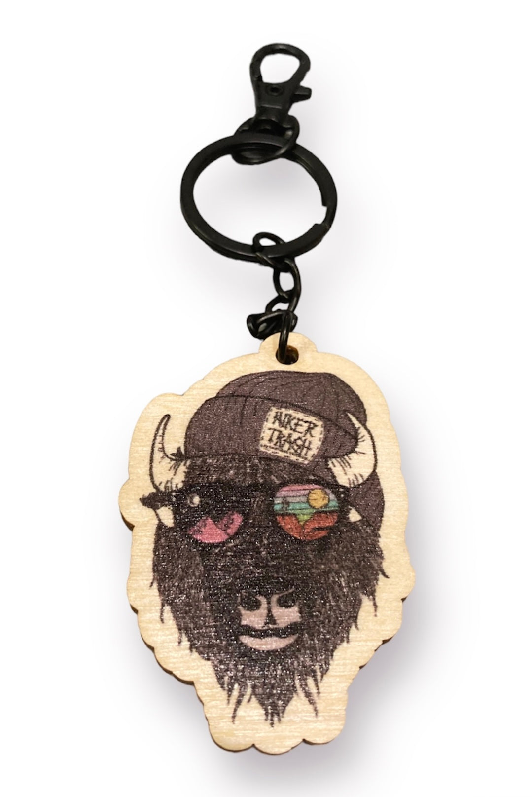 Hiker Trash Bison Keychain – Natural Tribute