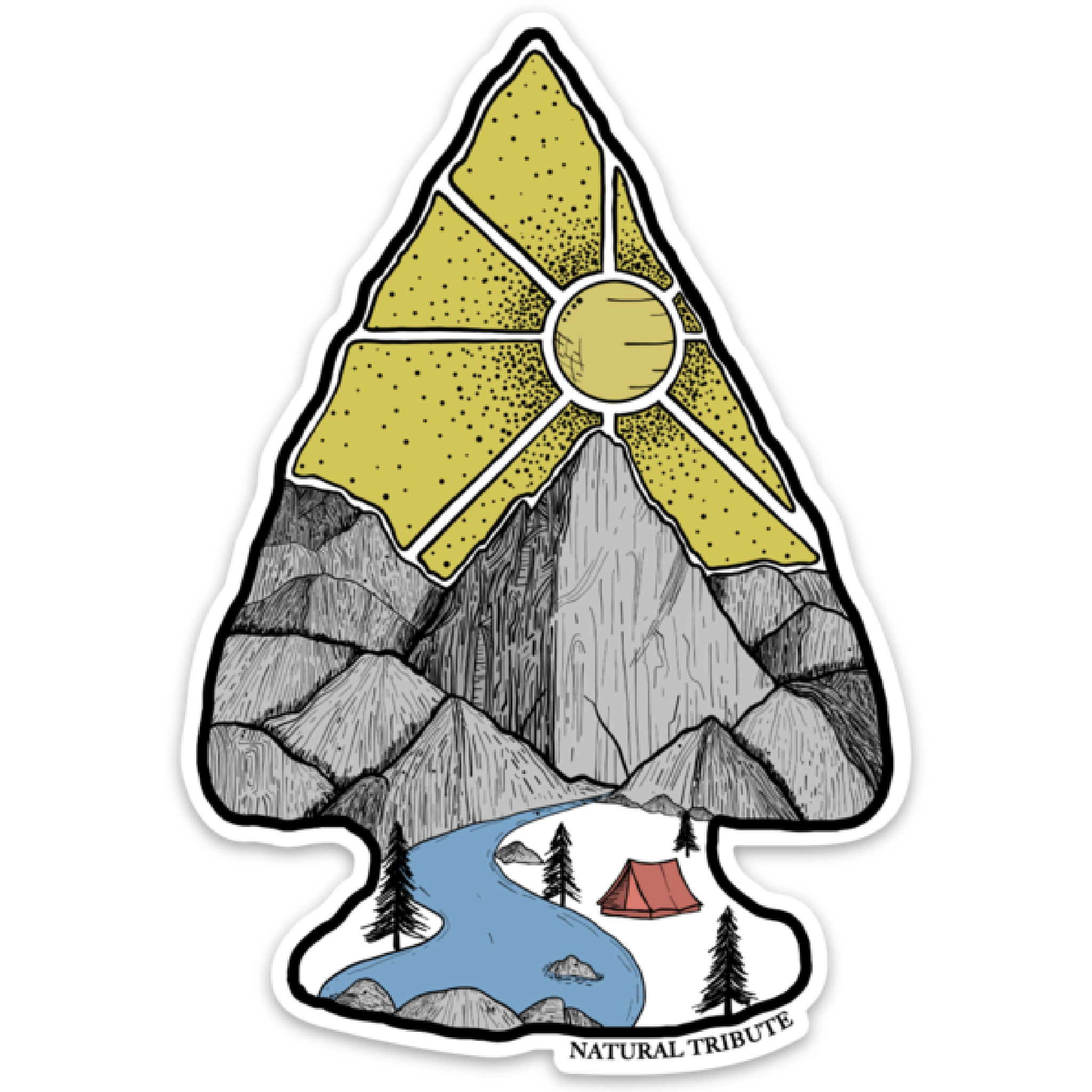 Arrowhead Sticker – Natural Tribute