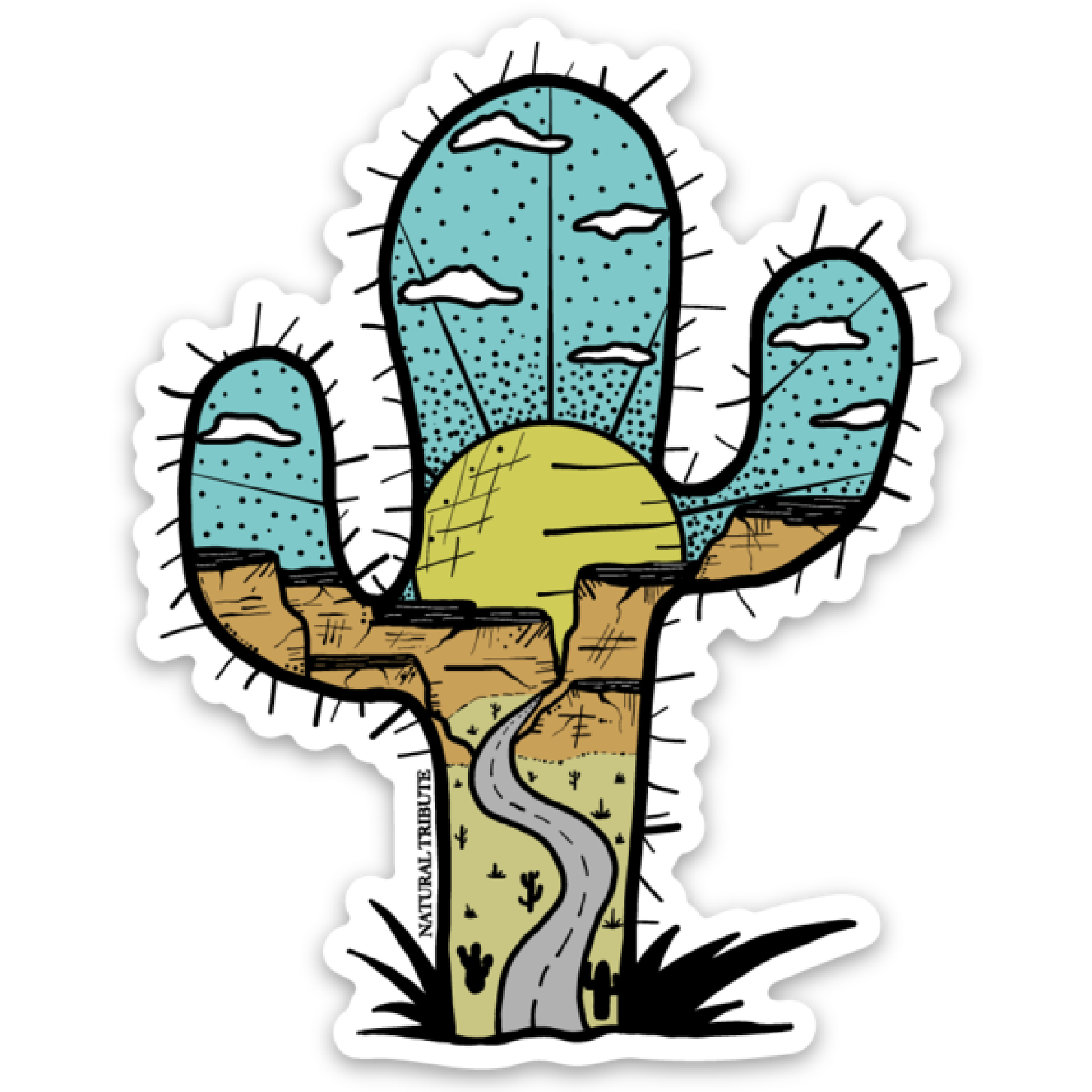 Cactus Sticker – Natural Tribute