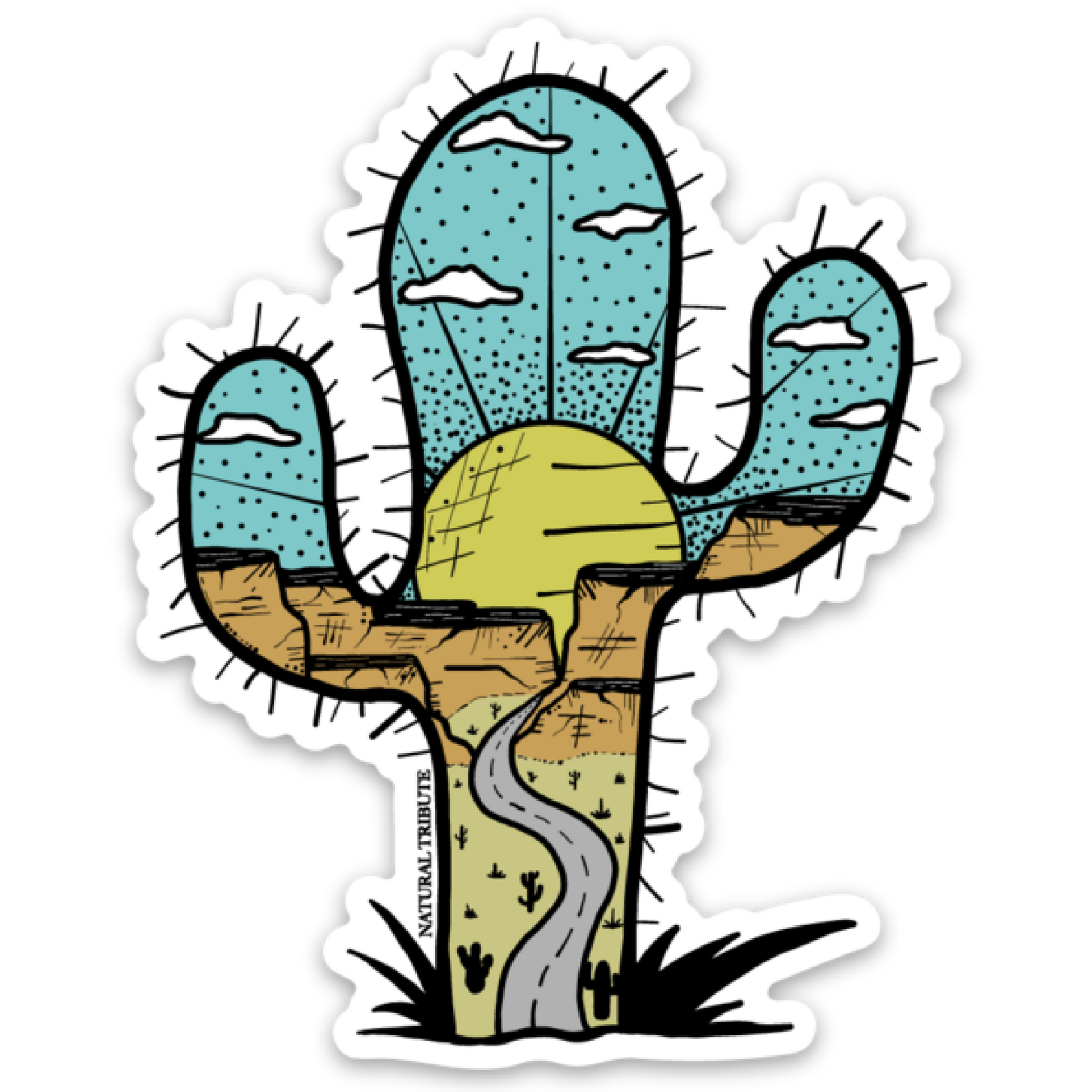 Cactus Sticker – Natural Tribute