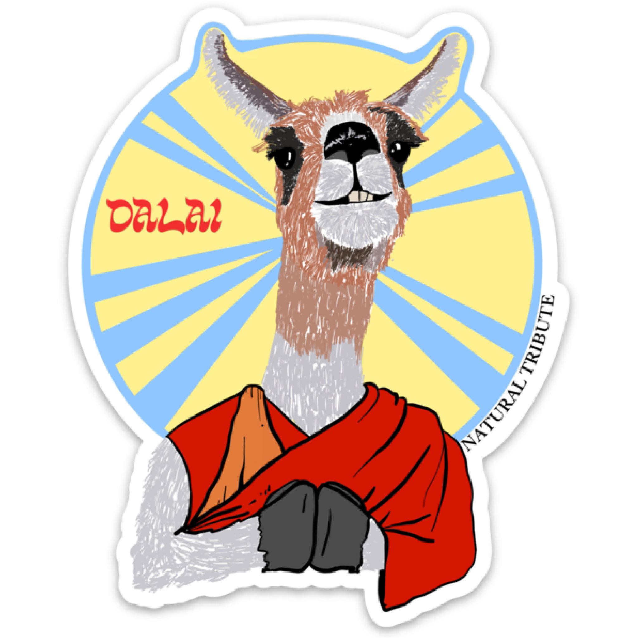 Dalai Llama Sticker – Natural Tribute
