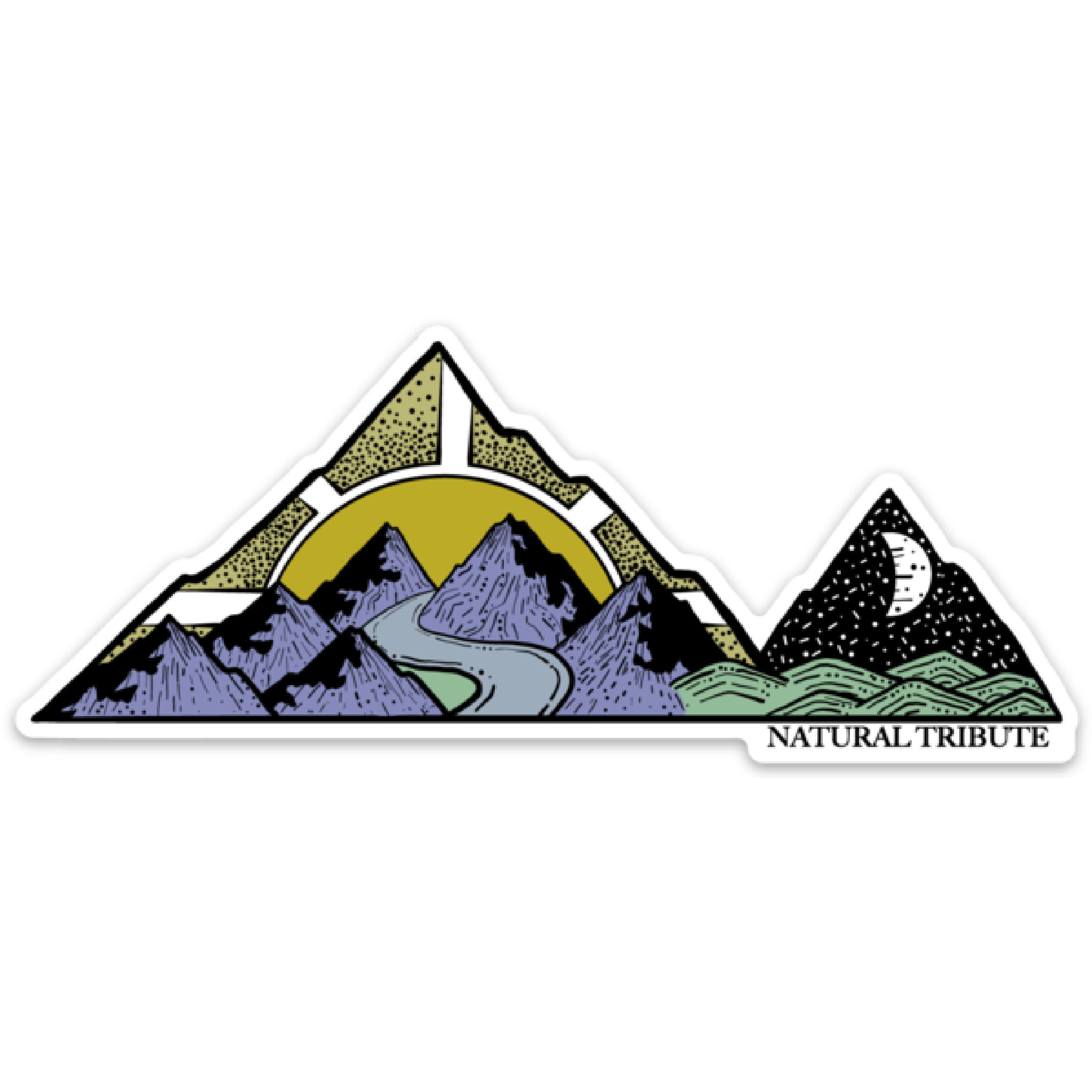 Mountains Sticker – Natural Tribute