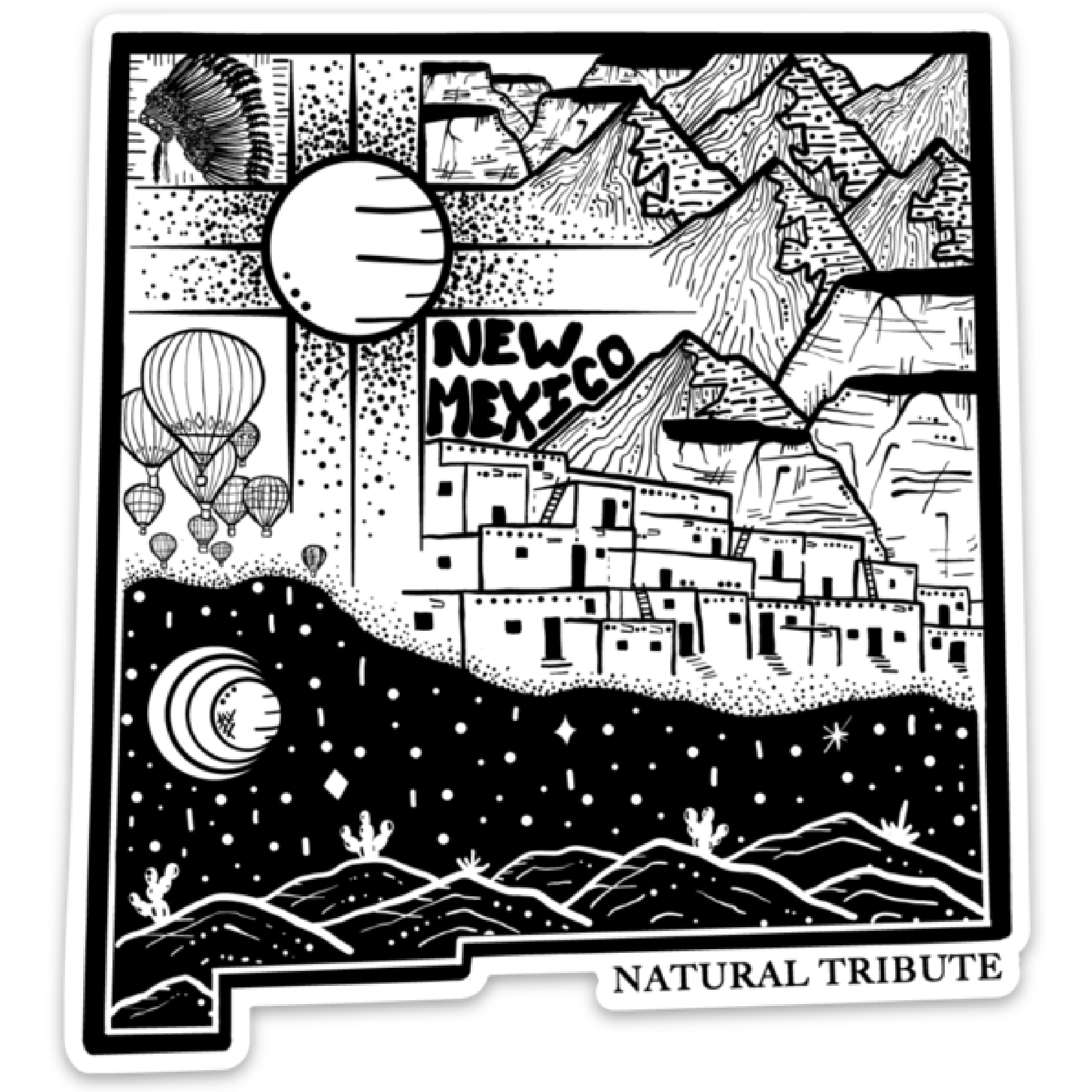New Mexico Sticker – Natural Tribute