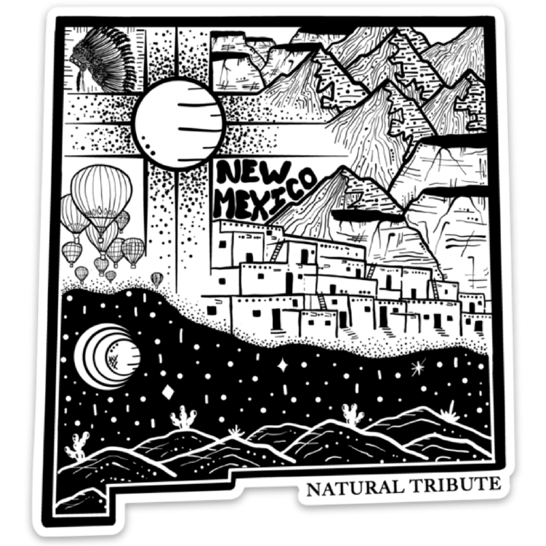 New Mexico Sticker – Natural Tribute