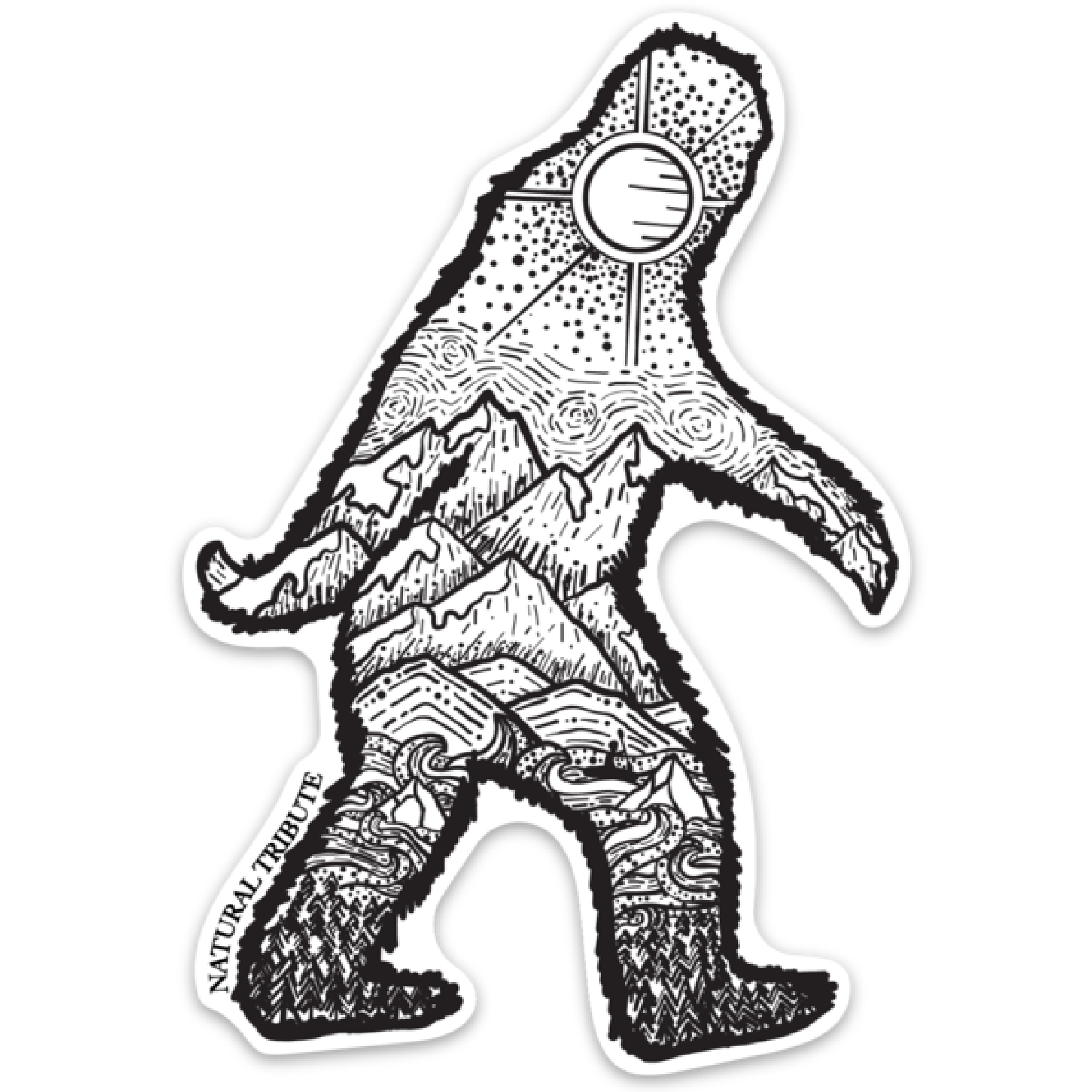Sasquatch Sticker – Natural Tribute