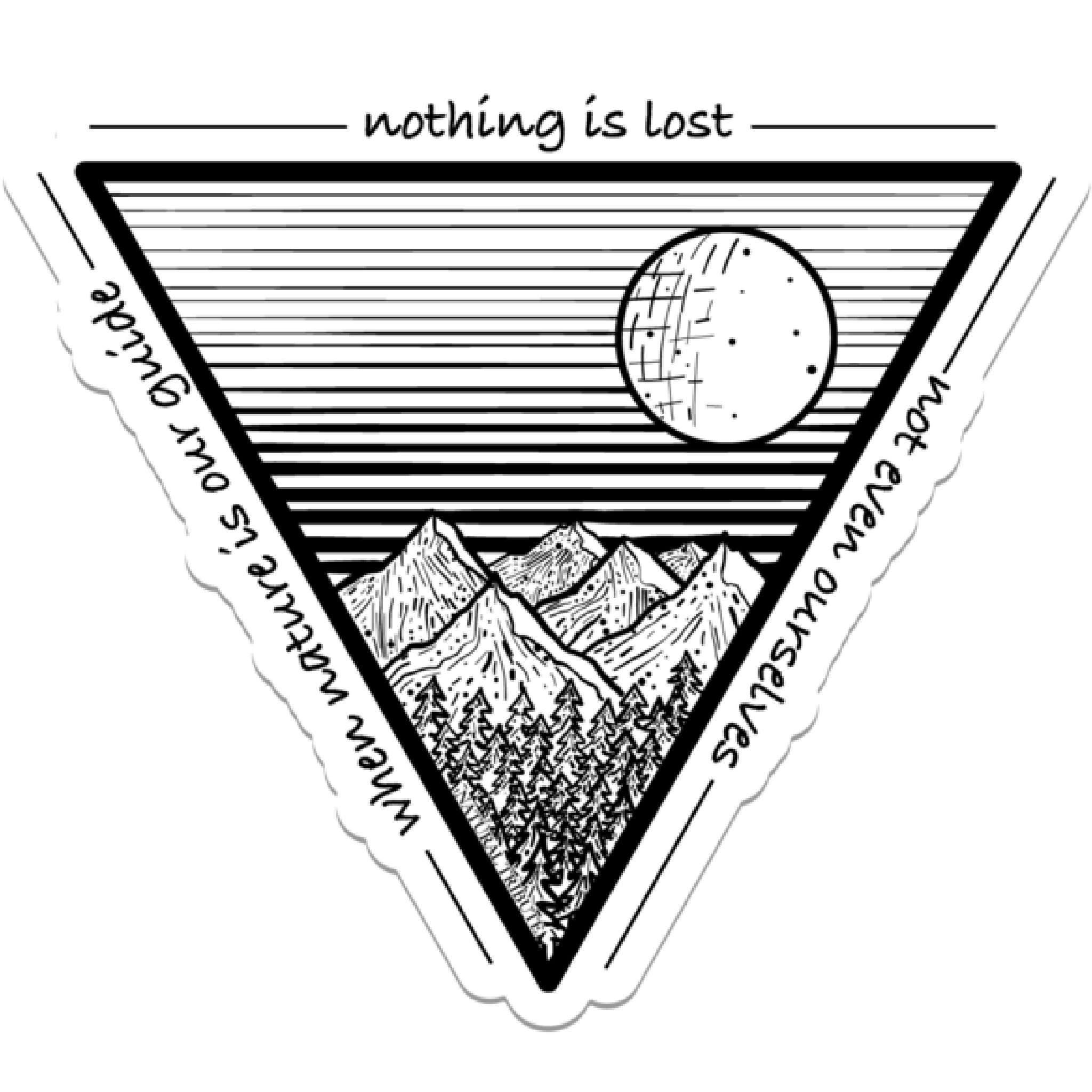 Triangle Sticker – Natural Tribute