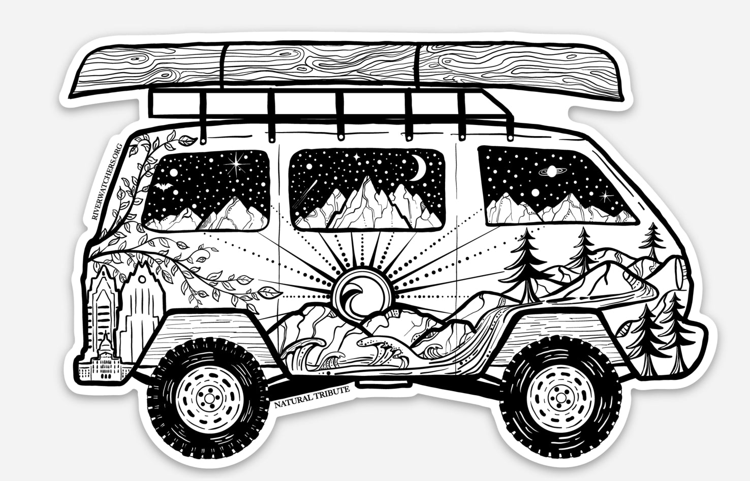Van Time Sticker – Natural Tribute